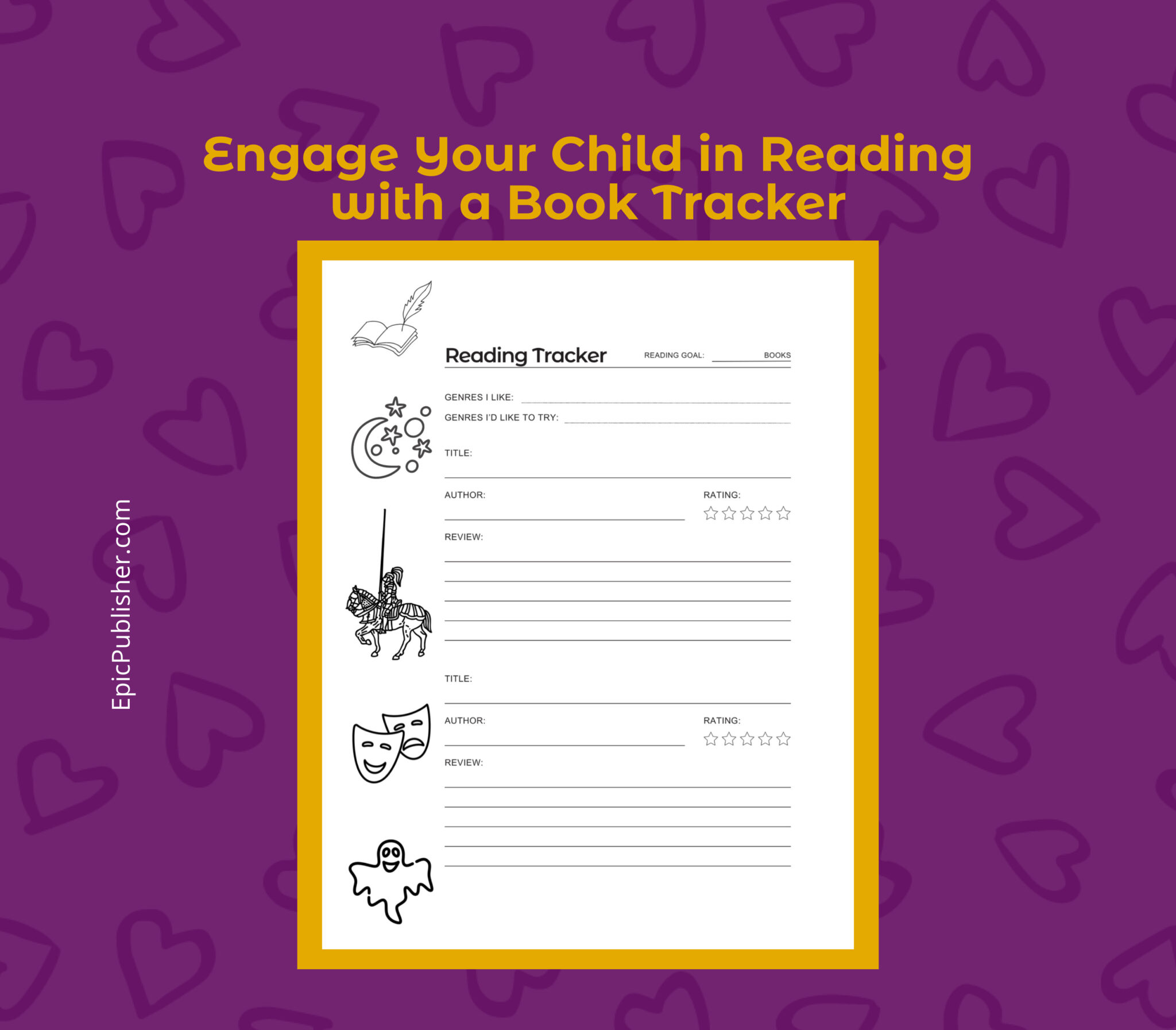 Engage Your Child in Reading with a Book Tracker